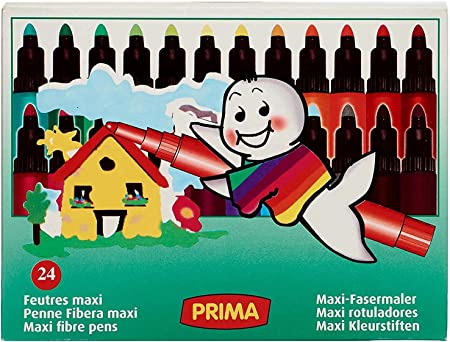 Prima Jumbo Maxi tip Colored pens 6 , 12 pcs – El-Fagala