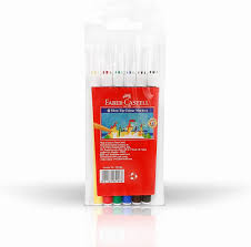 Faber Castle Fibre tip Coloring 6 ,12 pens – El-Fagala
